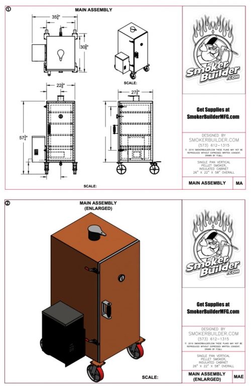 The Pellet Pro® Elite Pellet Hopper Assembly - 36,000 BTUs - Smoke ...