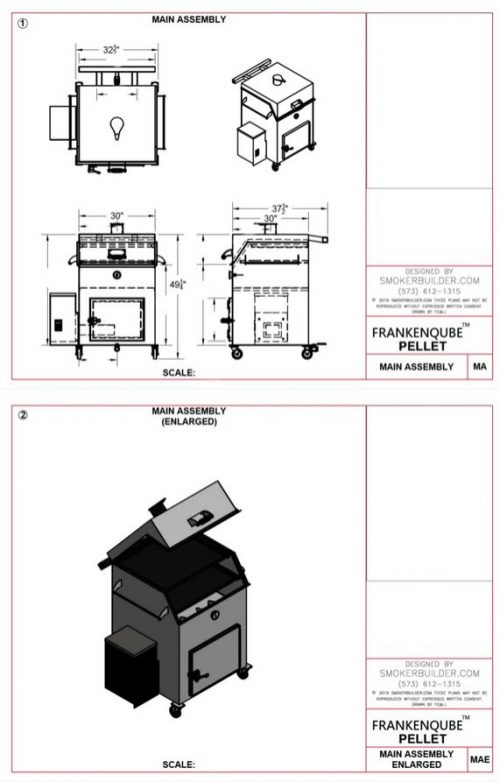 The Pellet Pro® Elite Pellet Hopper Assembly - 36,000 BTUs - Smoke ...