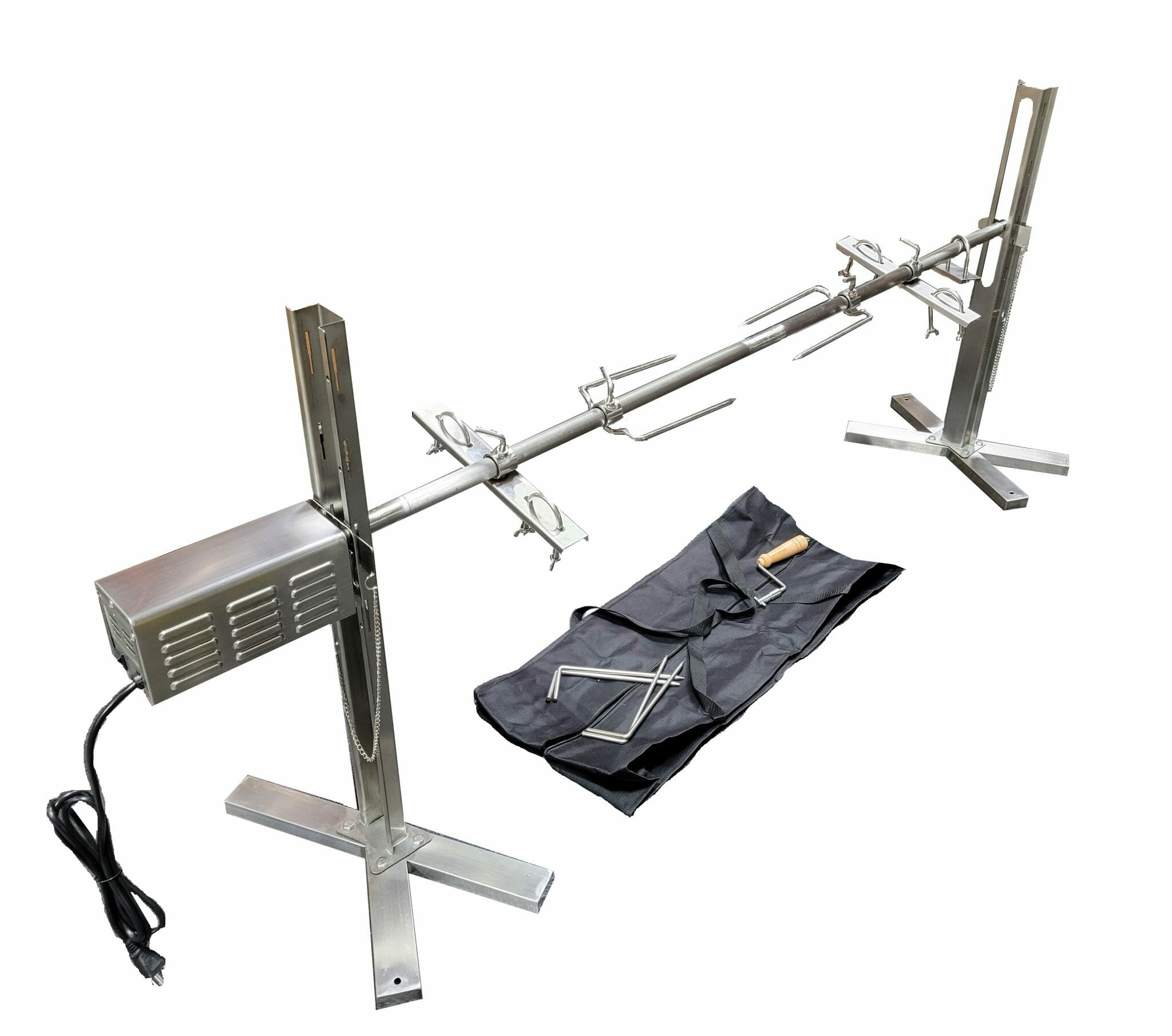 Portable Spit Roaster Kit for Open Fire Cooking | Smoke Daddy